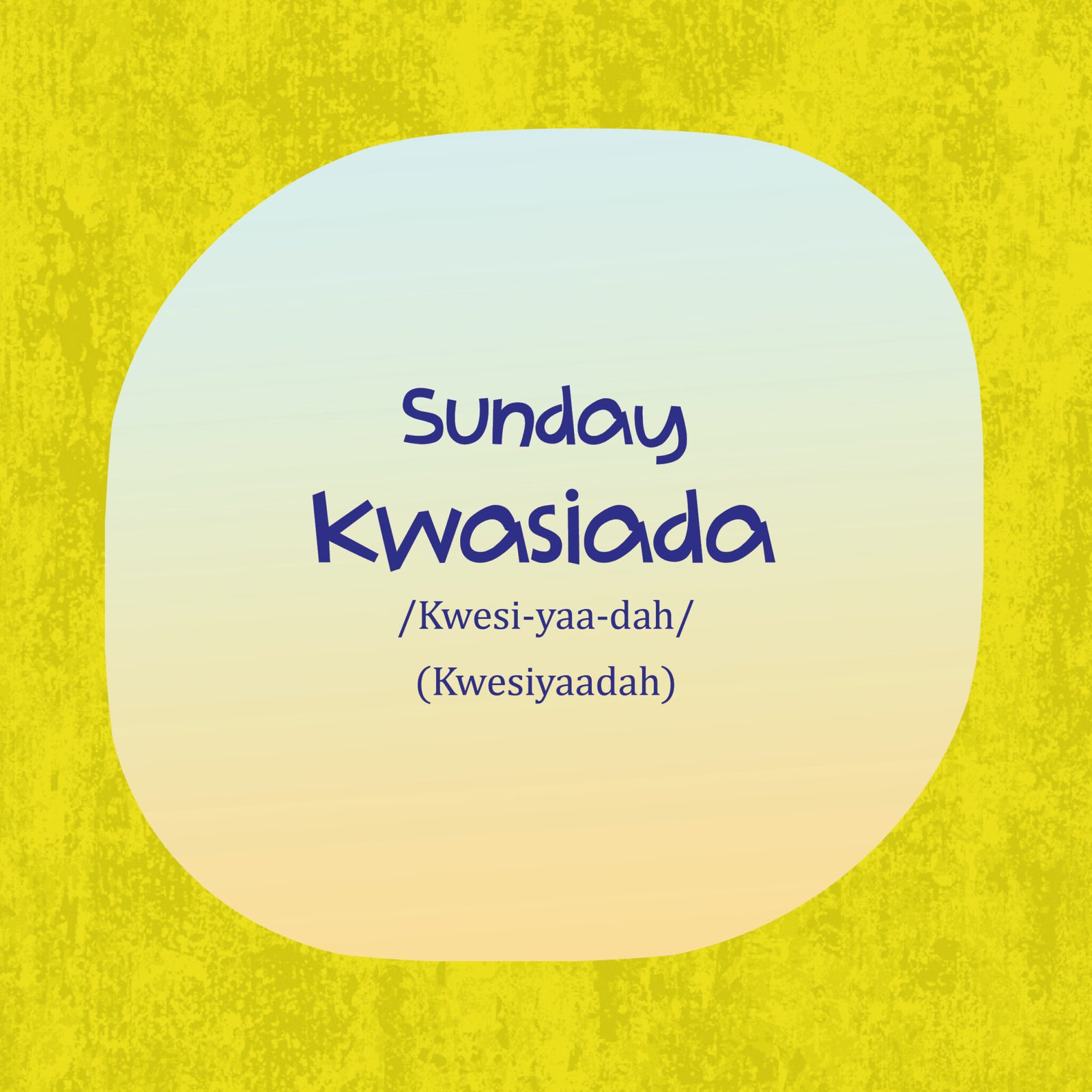 Days and Names of the Week in Twi – Pookie Dumplings